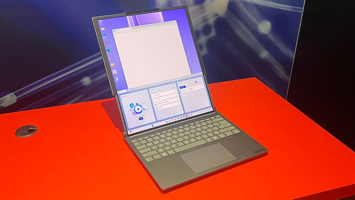 Lenovo presenta la primera computadora portátil con pantalla enrollable ... Lenovo presenta la primera computadora portátil con pantalla enrollable ...